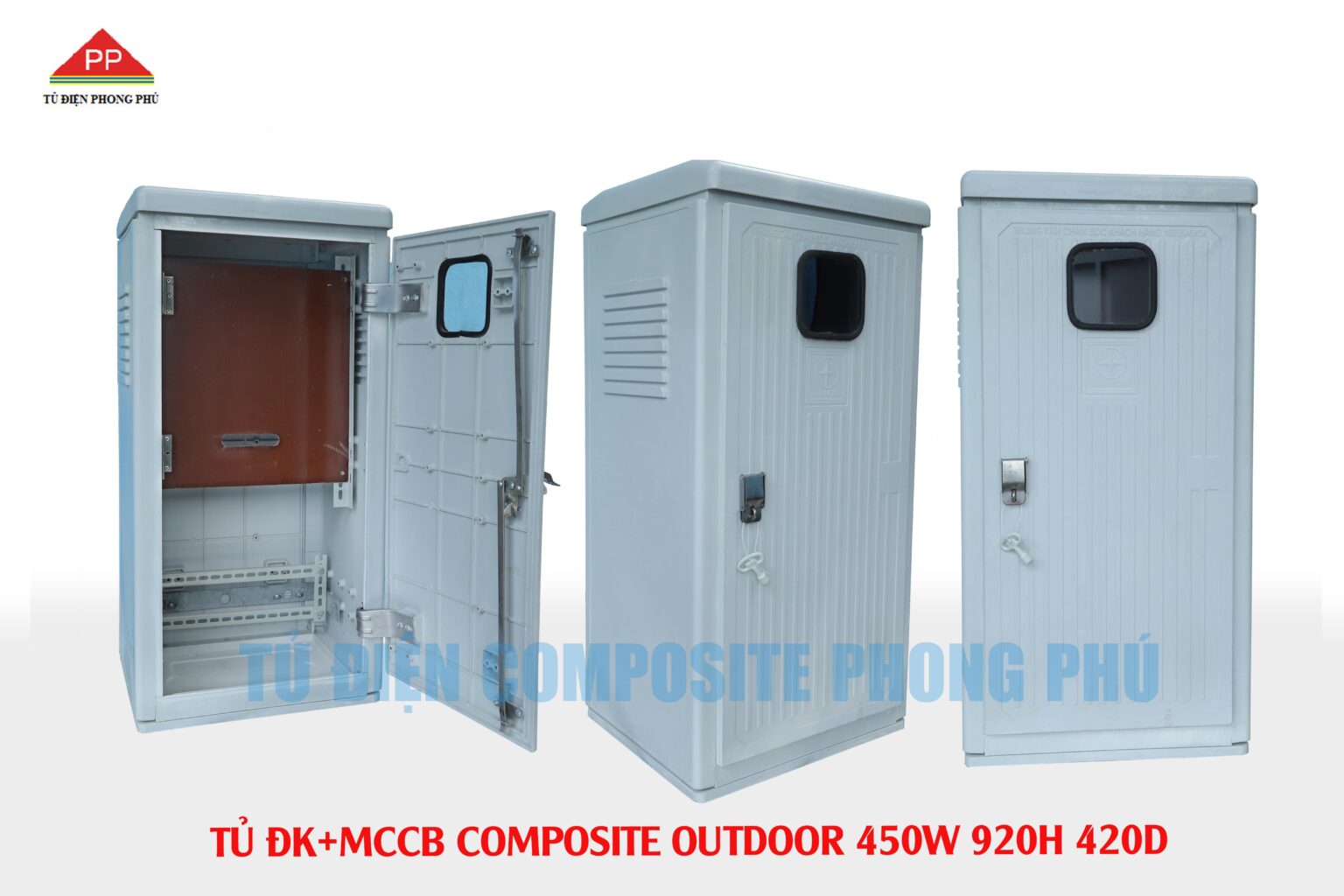 Tủ ĐK + MCCB Composite Outdoor 450W 920H 420D